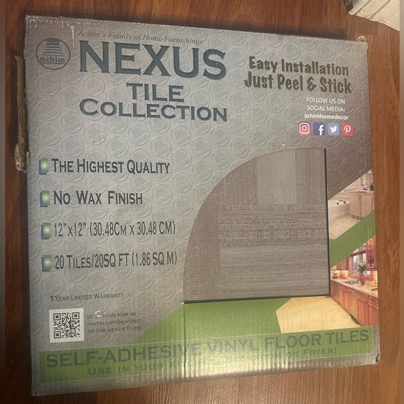 Other | Achim Nexus Selfadhesive Vinyl Floor Tiles | Poshmark